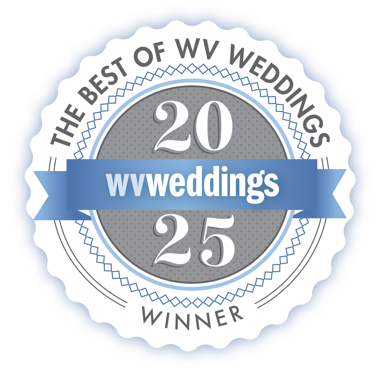 Best of WV Weddings 2025 Winner Sticker